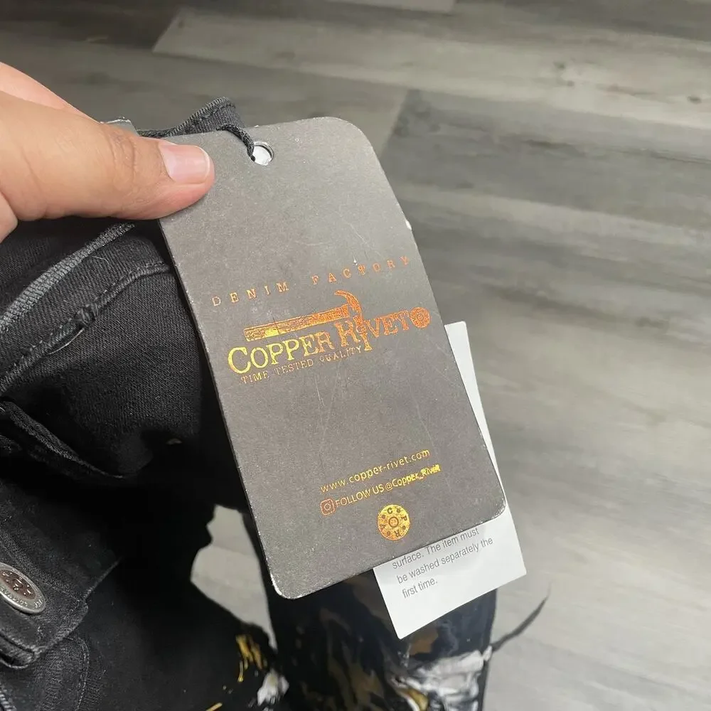 Copper Rivet | Jeans | Copper Rivet Jeans Mens Black Slim Graphic 23 ...